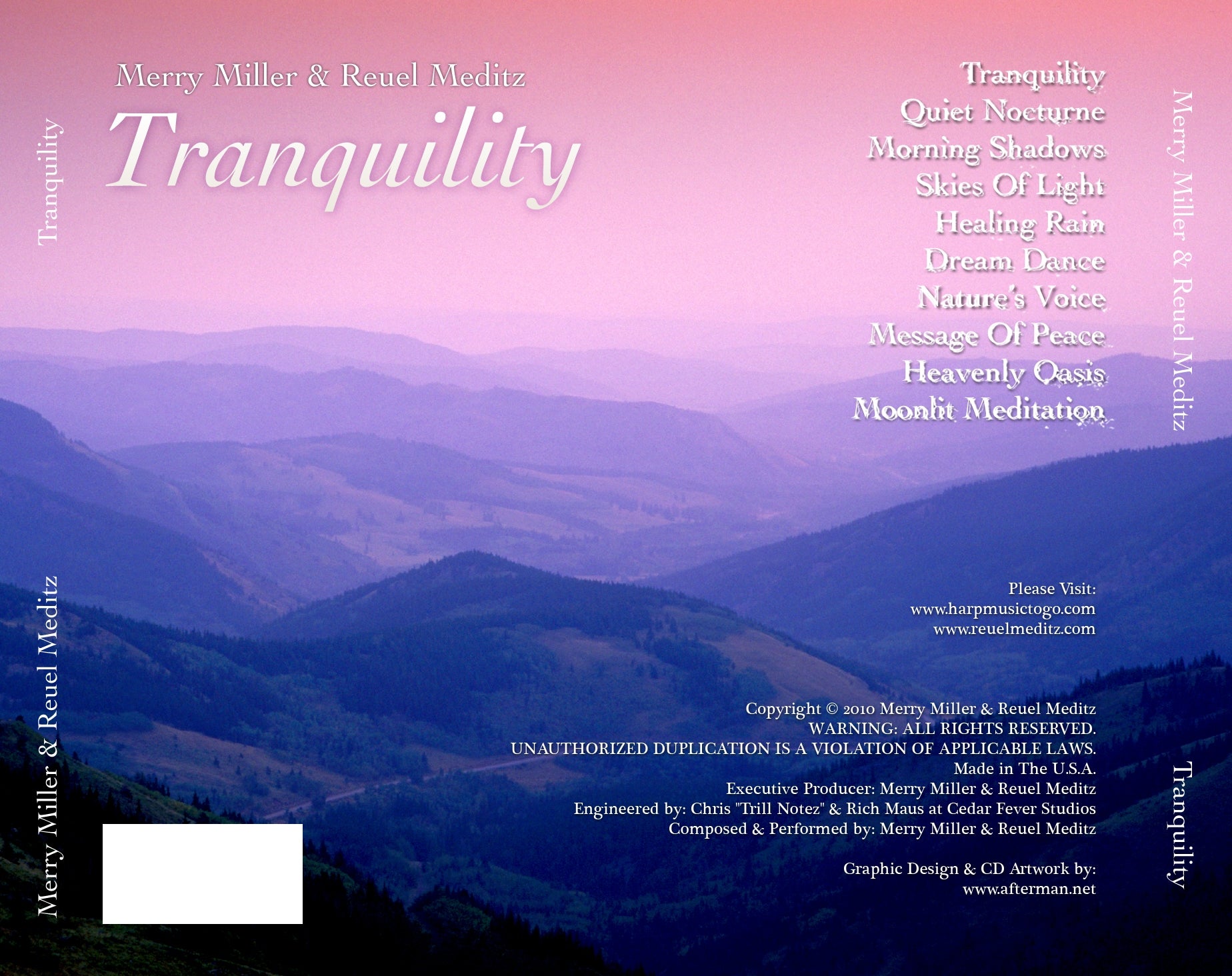 Tranquility CD – Harpist Merry Miller